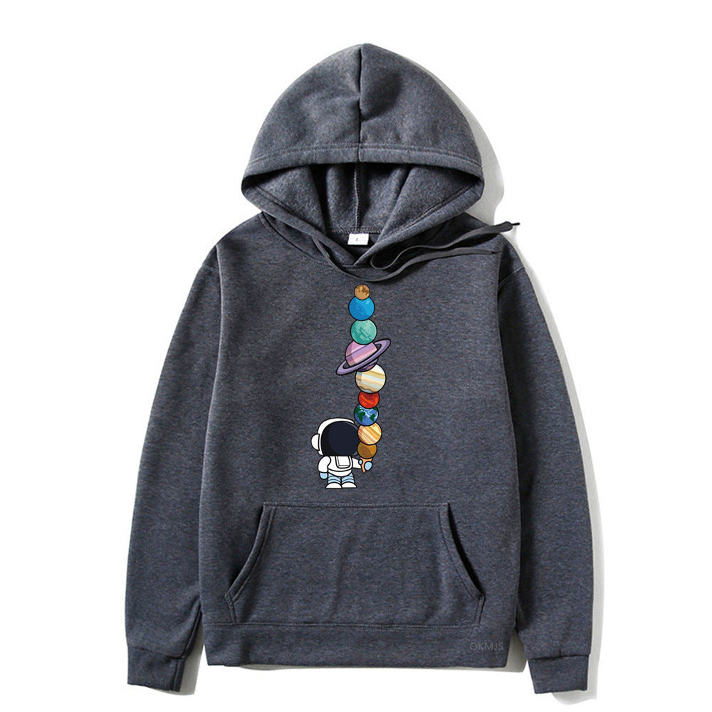 Solar System Planet Starry Sky Hooded Sweater | Livefree
