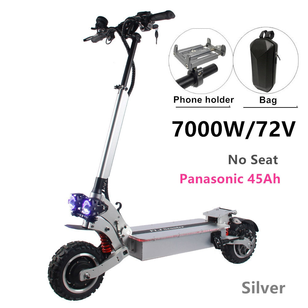 FLJ 72V 7000W Electric Scooter with Dual motors engines acrylic led ...